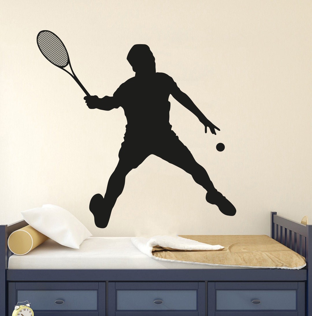 Tennis Decal Sports Decal Tennis Sticker Tennis Wall Decal - Etsy