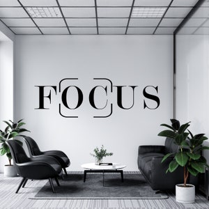Focus Office Wall Decal,office Decal,office Wall Art,office Decor,work ...