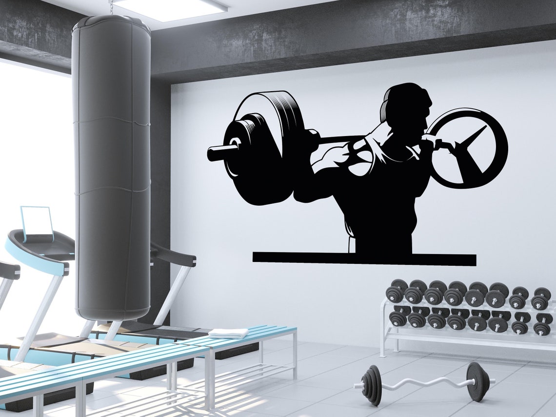 Gym Wall Decal Gym Wall Decor Sport Motivation Workout Wall - Etsy