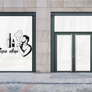 Vape Shop Decal ,window Sticker ,smoke Shop Decor, Vape Sticker, Vapor ...