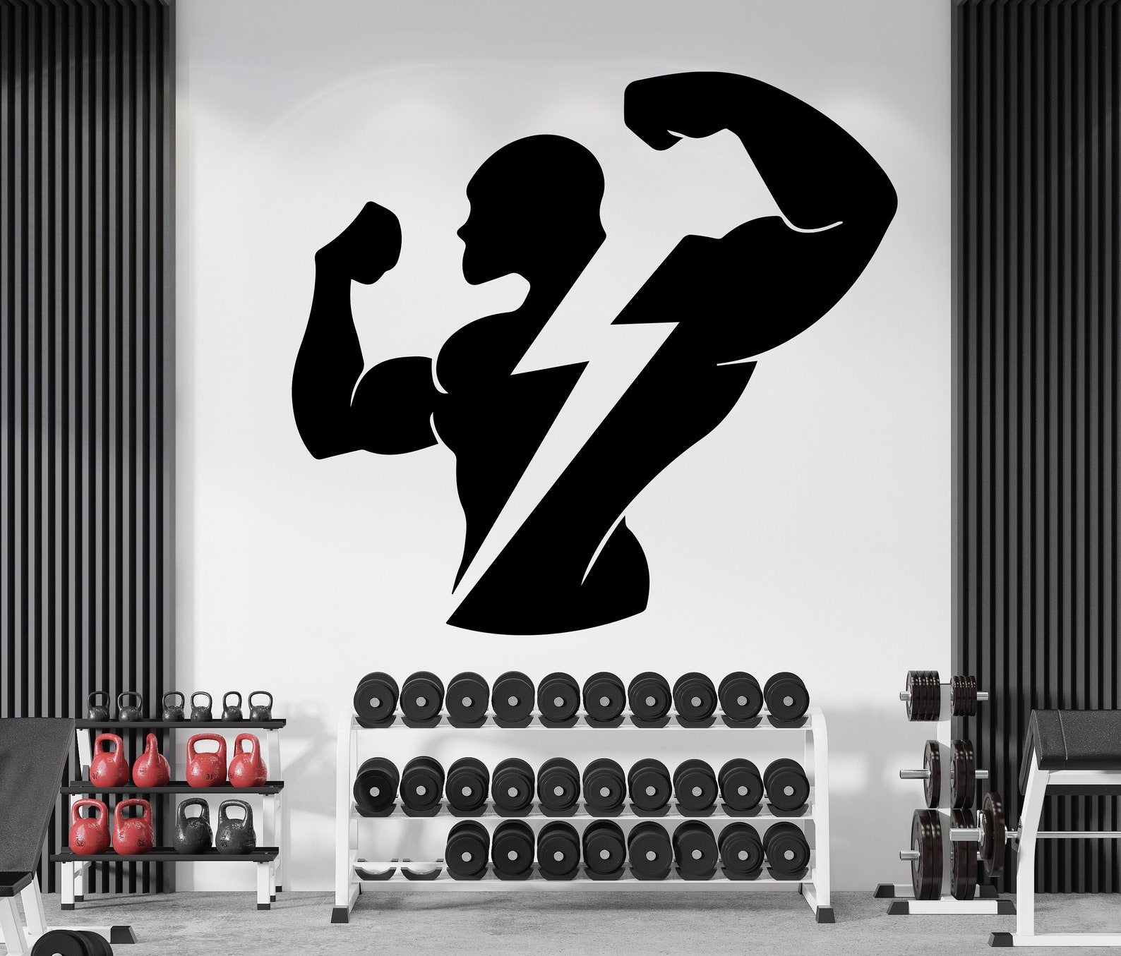 Gym Wall Decal Gym Wall Decor Sport Motivation Workout Wall - Etsy