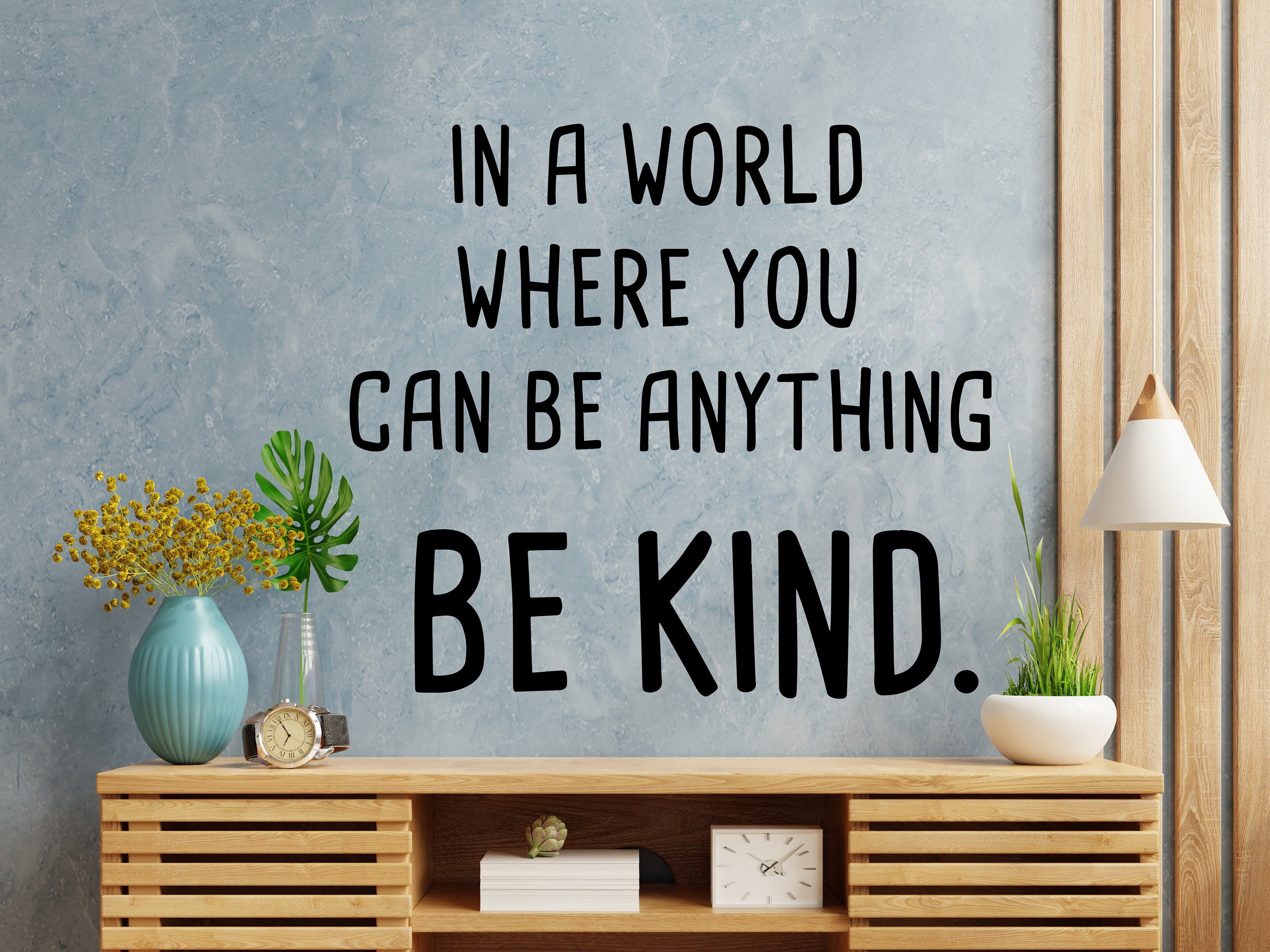 Be Kind-inspirational Quotes Wall Decals-vinyl Stickers for Bedroom ...
