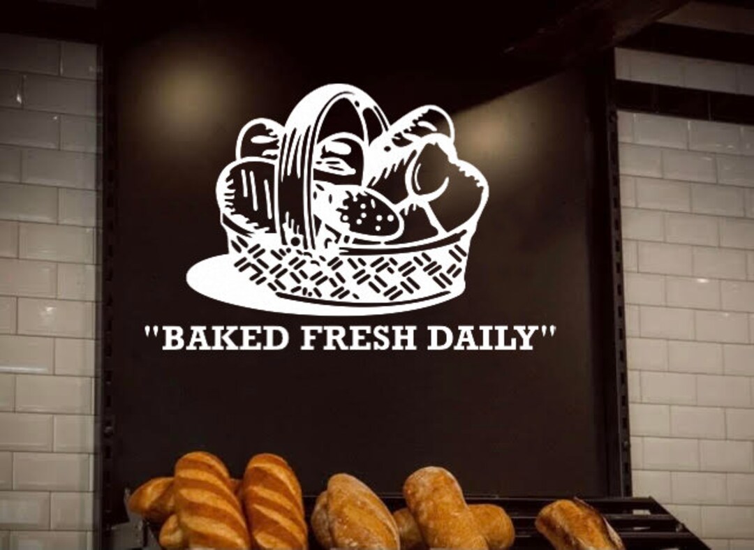 Bakery Wall Decal Bakery Shop Wall Art Bakery Wallsticker Amazing Foods ...