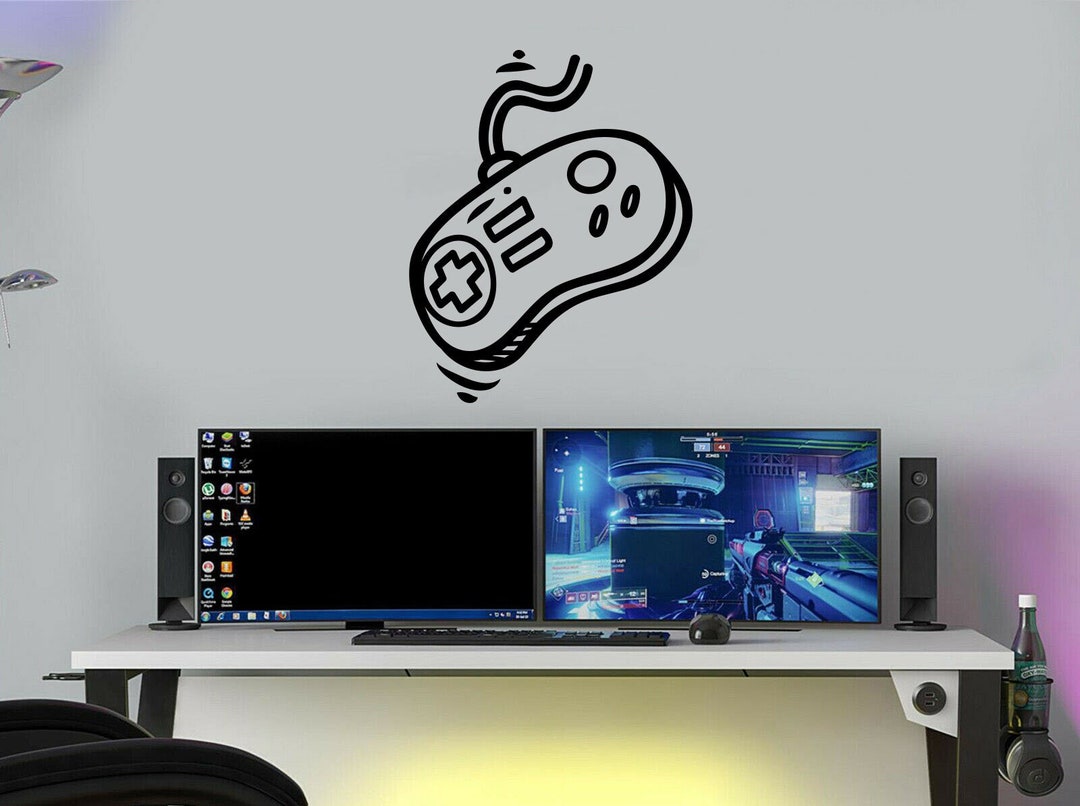 Game Wall Zone Decal,gaming Room Wall Decor,game Wall Art,game Wall ...