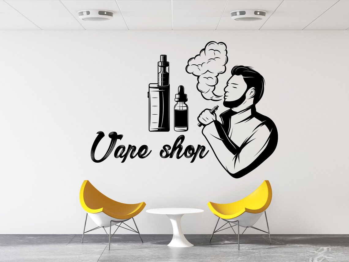 Vape Shop Decal window Sticker smoke Shop Decor Vape - Etsy