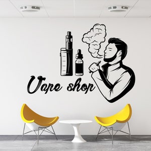 Vape Shop Decal ,window Sticker ,smoke Shop Decor, Vape Sticker, Vapor ...