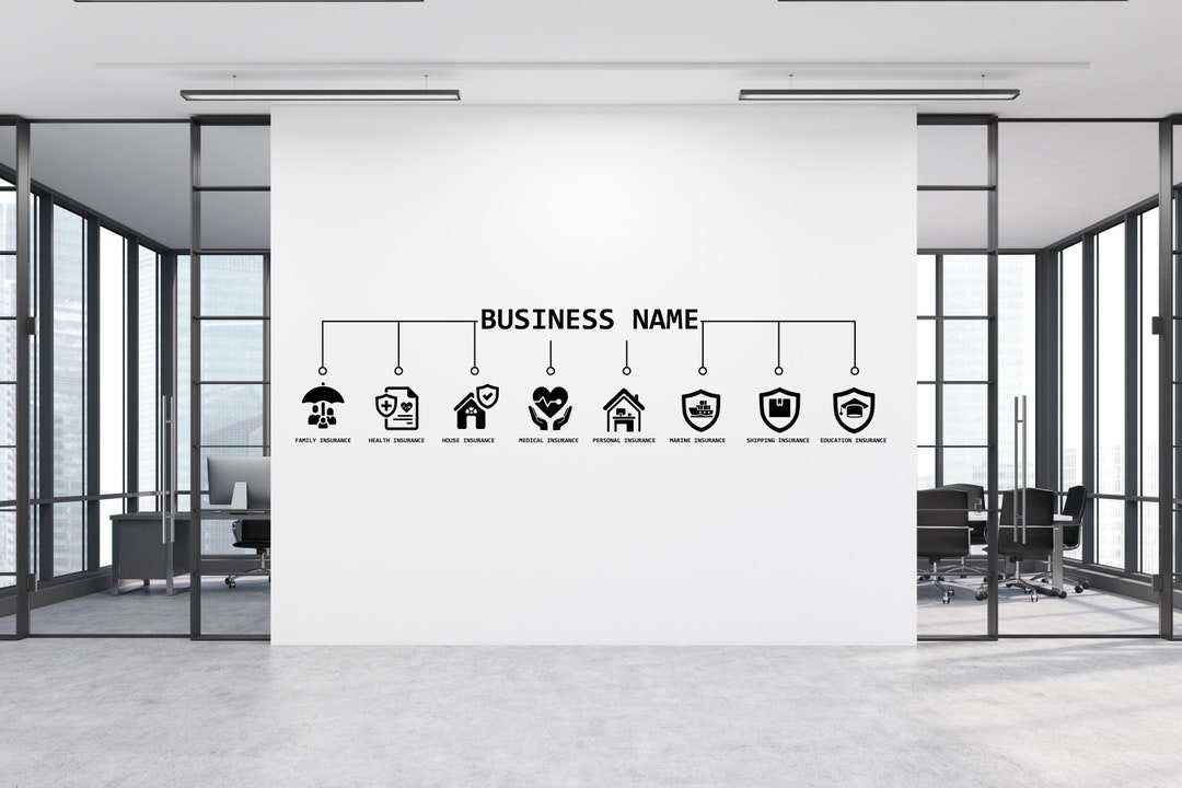 Insurance Office Wall Decal,perfect Office for Office,insurance Group ...