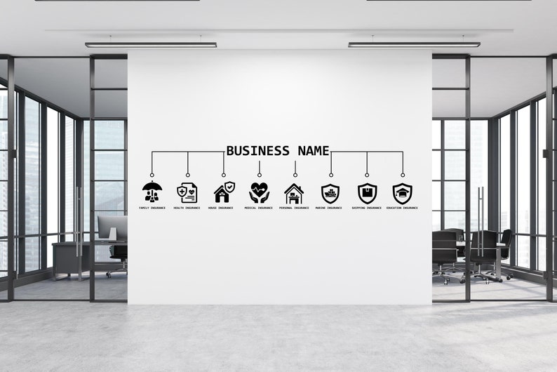 Insurance Office Wall Decal,perfect Office for Office,insurance Group ...