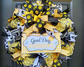 Musical Notes Wreath - Etsy