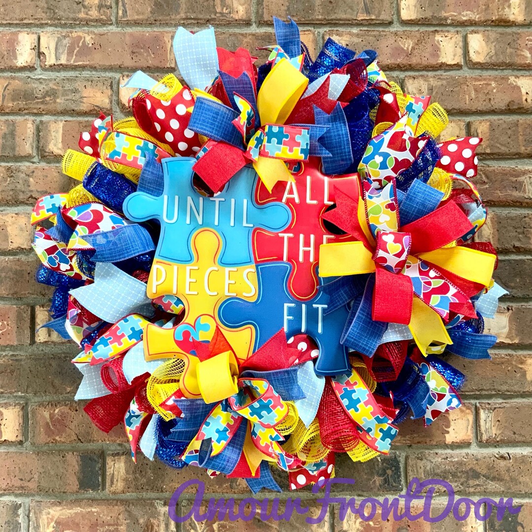 Autism Wreath, Autism Awareness Wreath, Autism is My Super Power ...