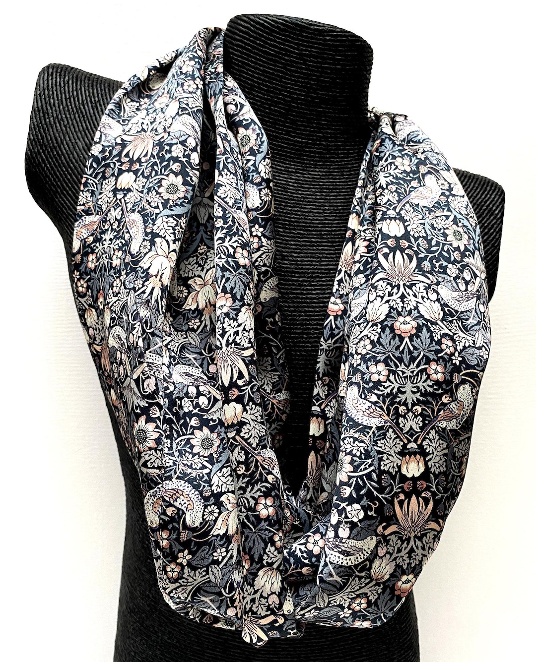 Liberty Belgravia Silk Satin Scarf. Designed and Made in Scotland by ...
