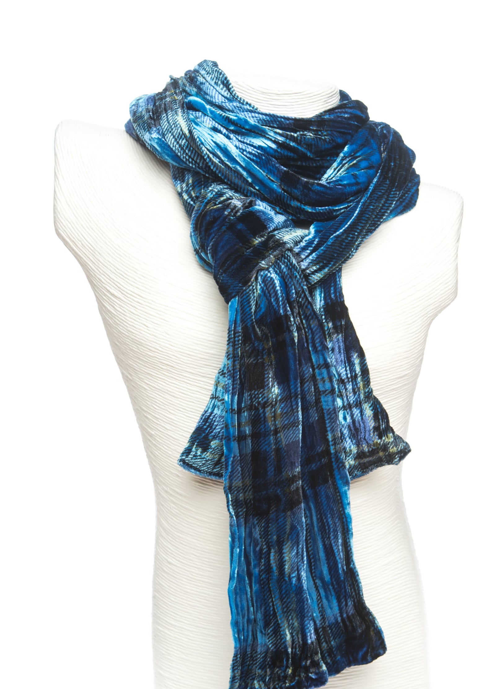 Twisted Tartan Silk Velvet Wrap - Etsy UK