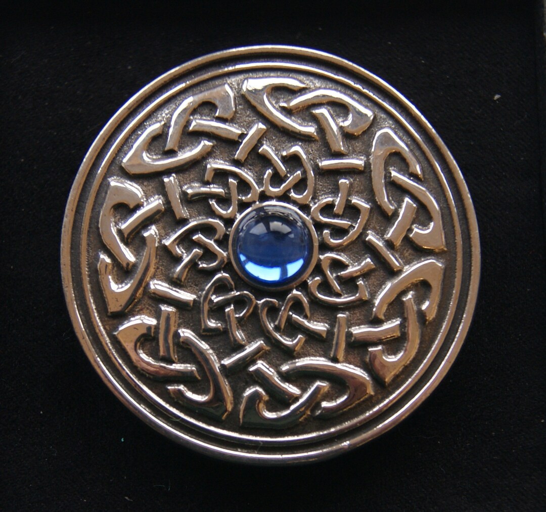 Pewter Scarf Ring - Celtic Interlace - Etsy