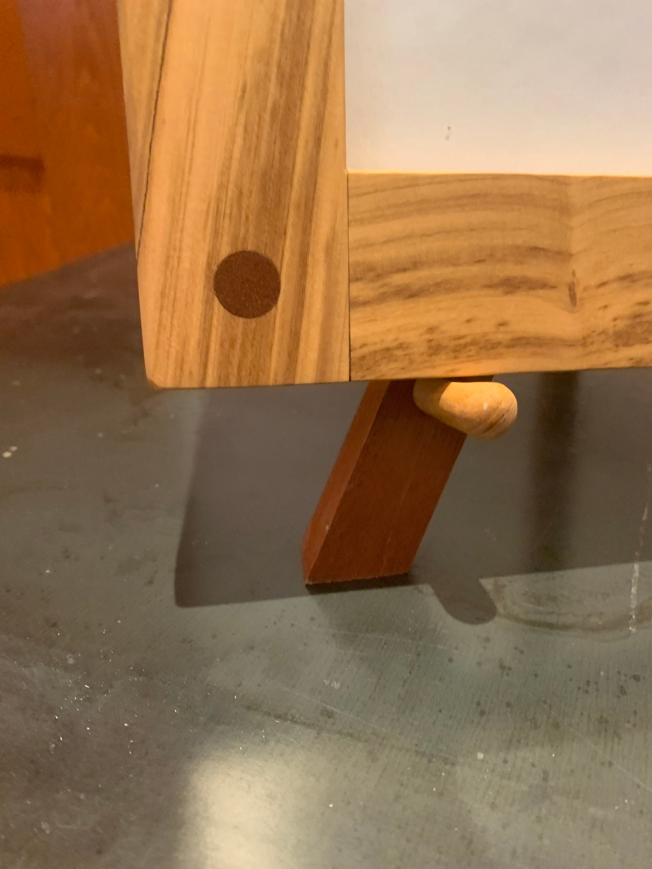 Olive / Mahogany Live Edge Photo Frame with Stand — Edgewood Studio