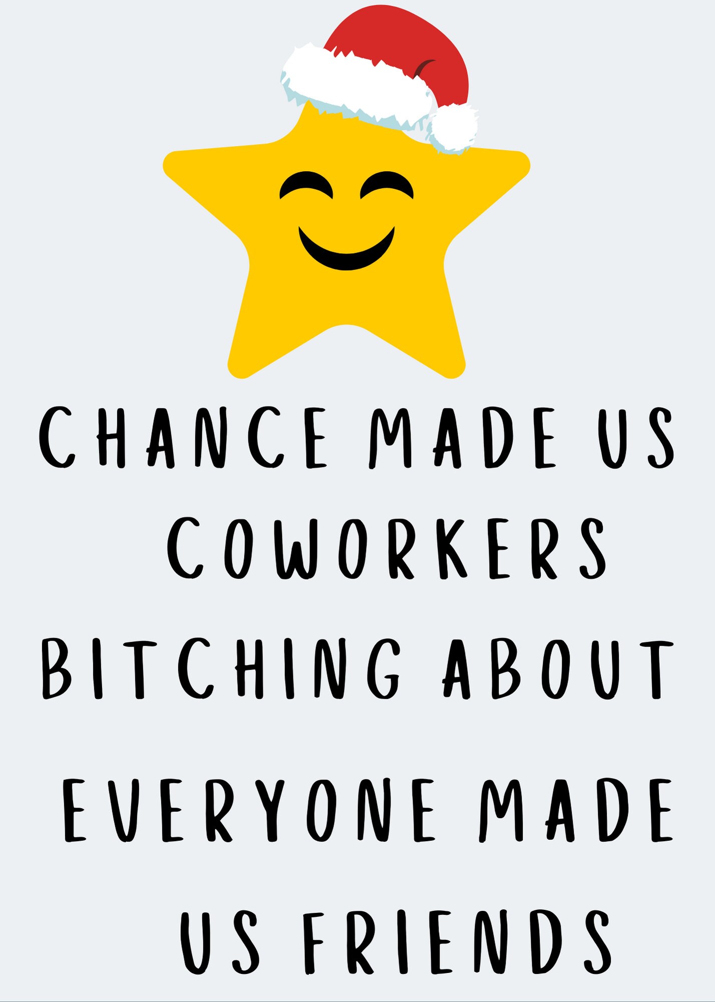 Funny Coworker, Colleague Christmas Card, Joke Holiday Card, Deck Halls ...