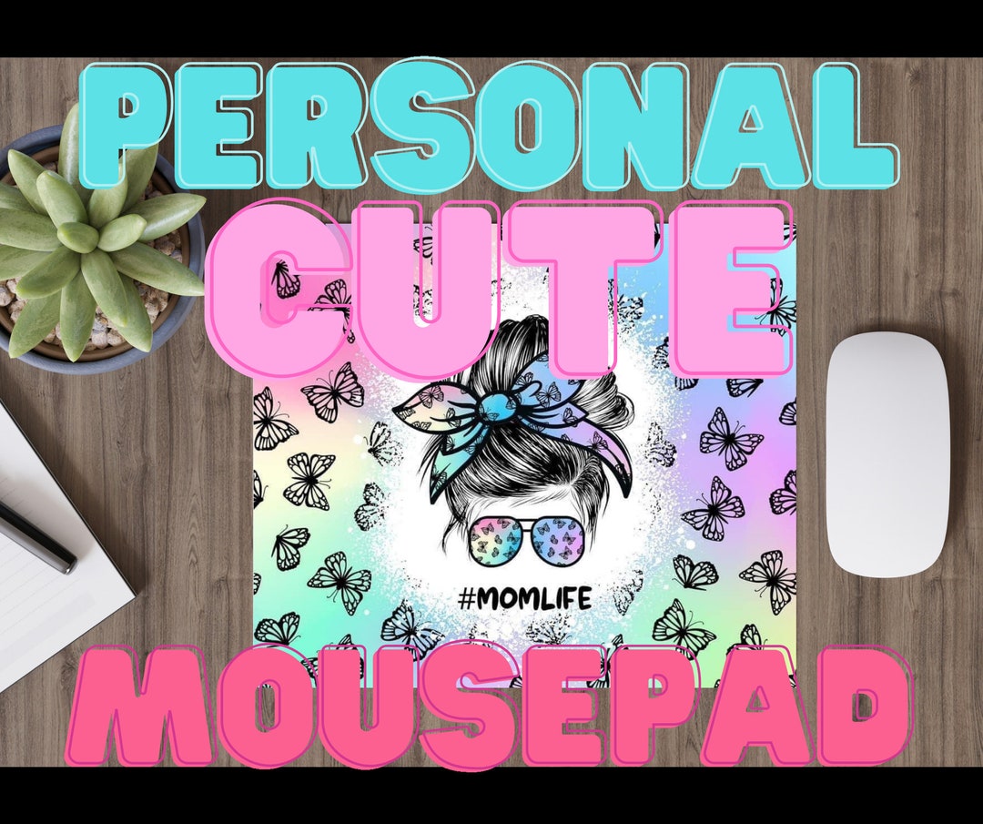 Mouse Pad Personalized Mom Life, Mama Gift Boy Mama, Mom Butterfly Gift ...