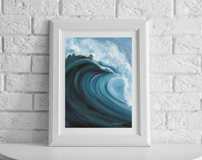 Ocean Print, Abstract Art Prints, Surf Art, Ocean Art, Beach Decor ...