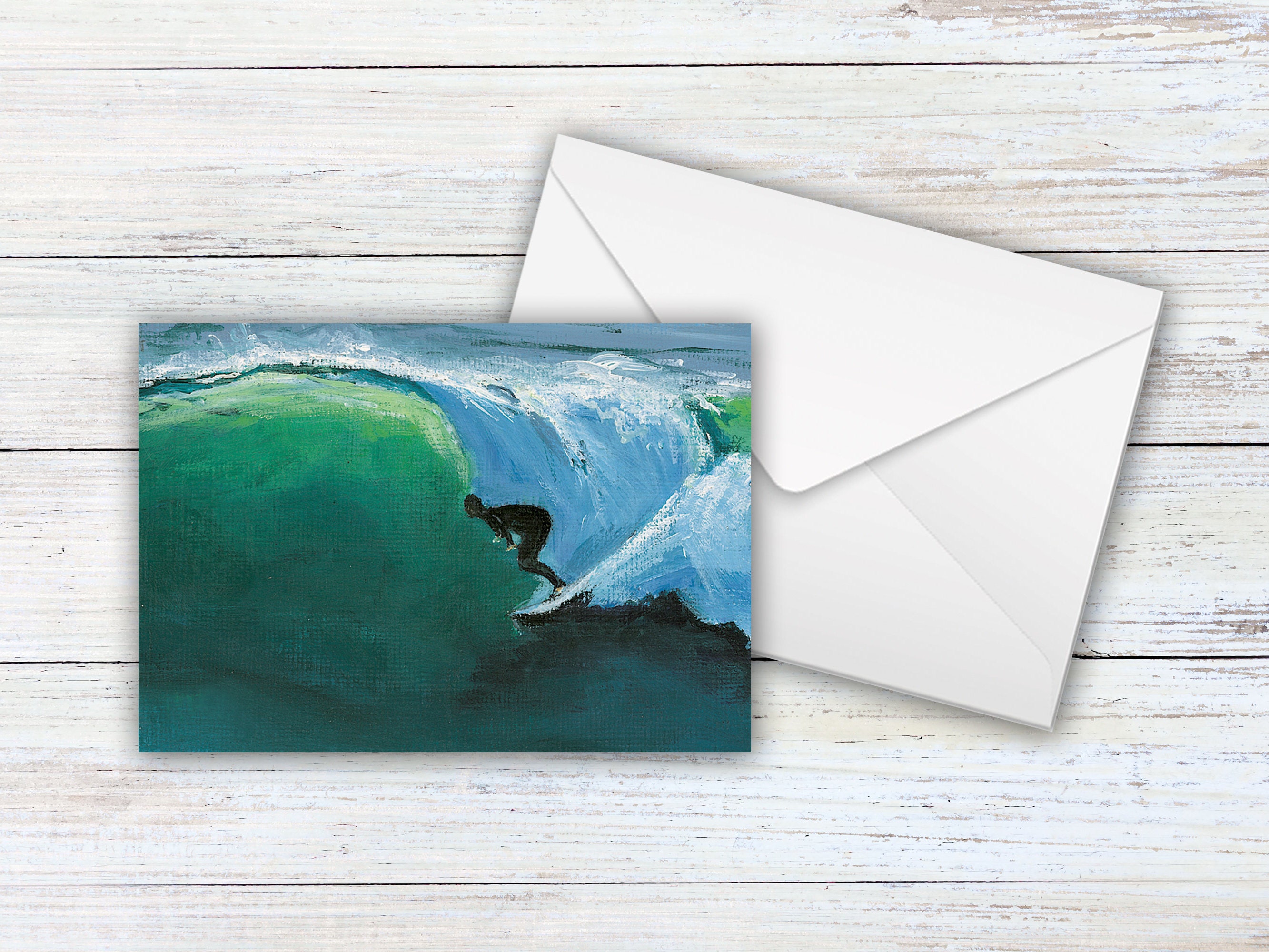 Greetings Card for Surfers, Surf Card, Wave, Surf Art, Birthday Card ...