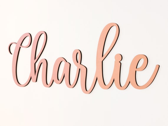 Nursery Decor Cursive font Custom Name Sign Baby Shower Will you be my ...