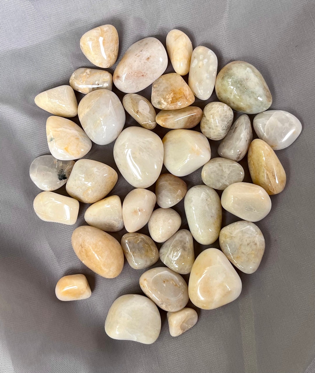Polished Tumbled Golden Quartz Beach Pebbles From Washington State ...
