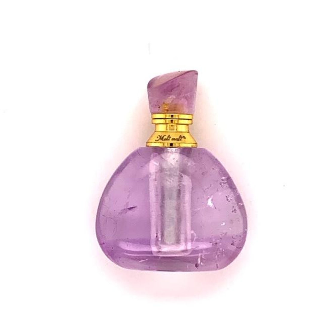 Amethyst Gold Plated Potion Bottle - Etsy