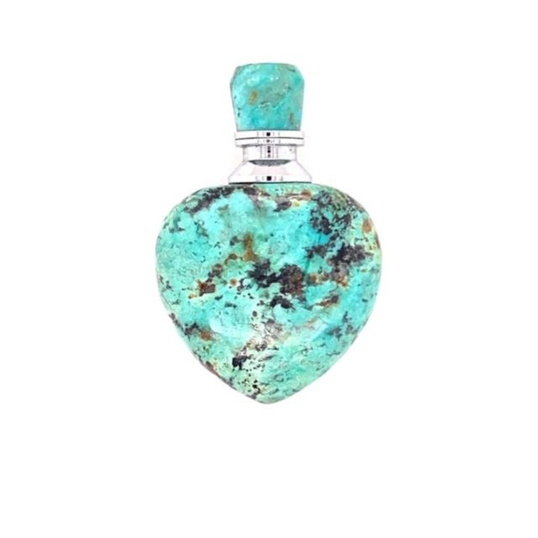 Turquoise and Sterling Silver Potion Bottles - Etsy