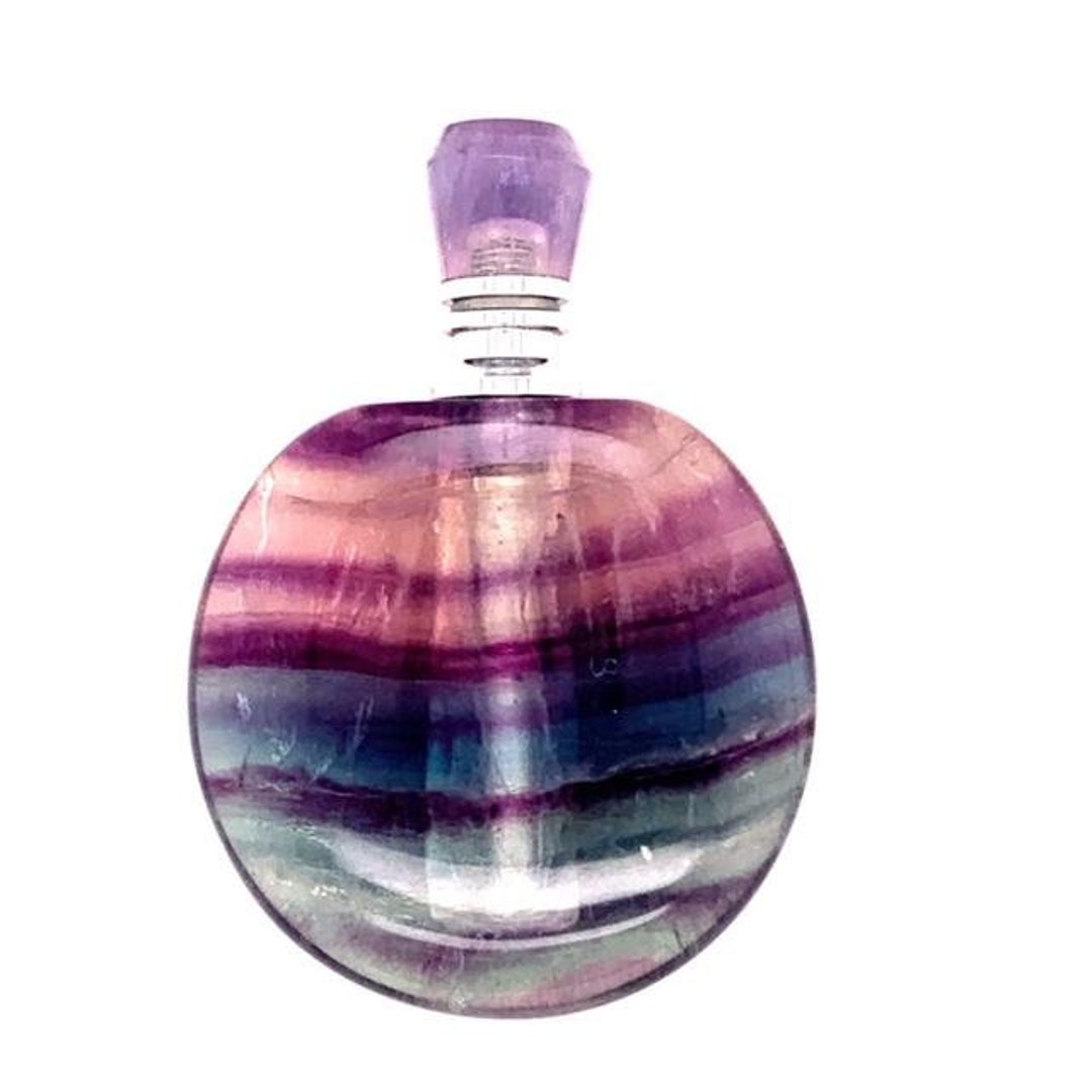 Fluorite and Sterling Silver Potion Bottle - Etsy
