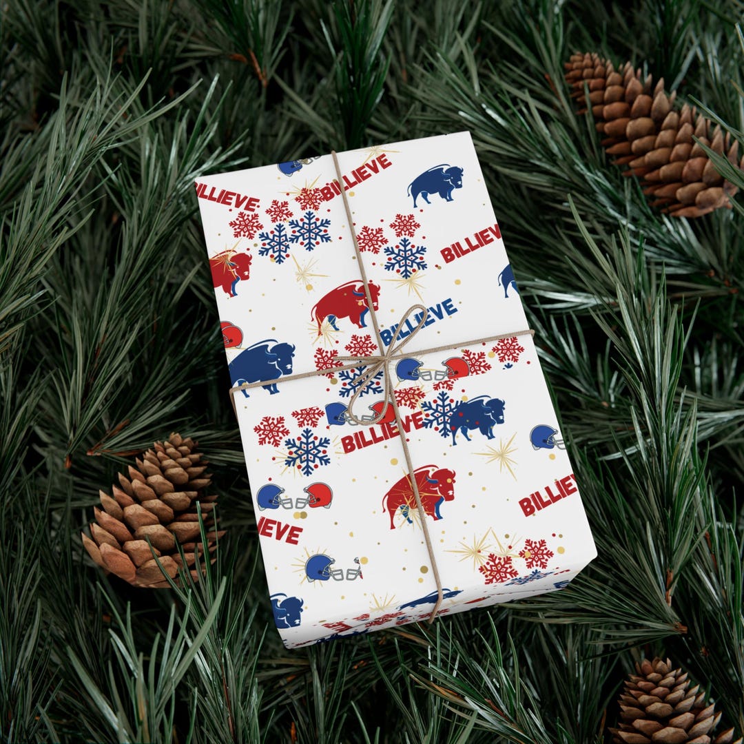 Holiday Buffalo Bills Gift Wrap Papers, Festive Wrapping Sheets for ...