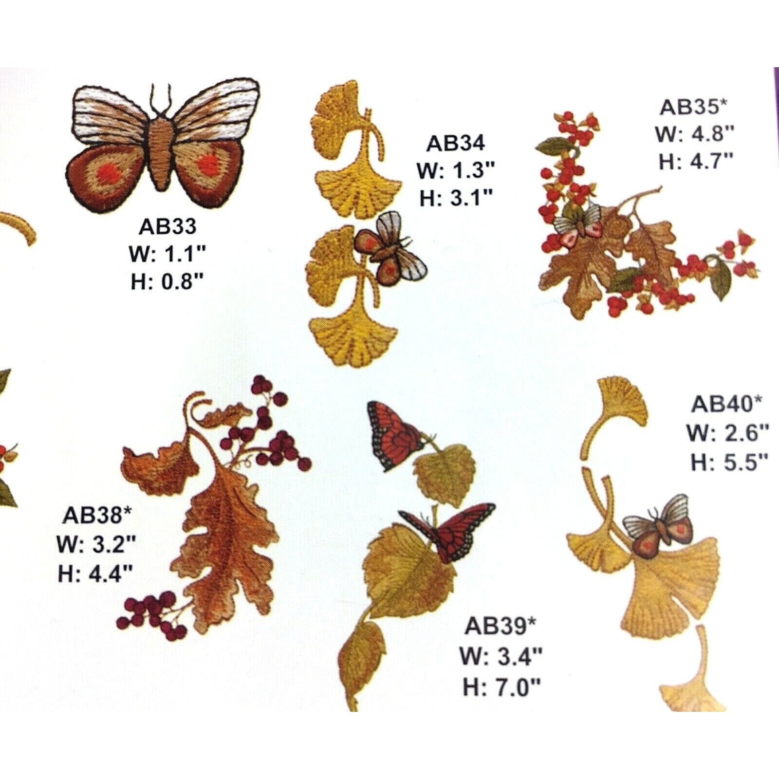 Amazing Designs Embroidery Software Autumn Brilliance 40 Designs - Etsy