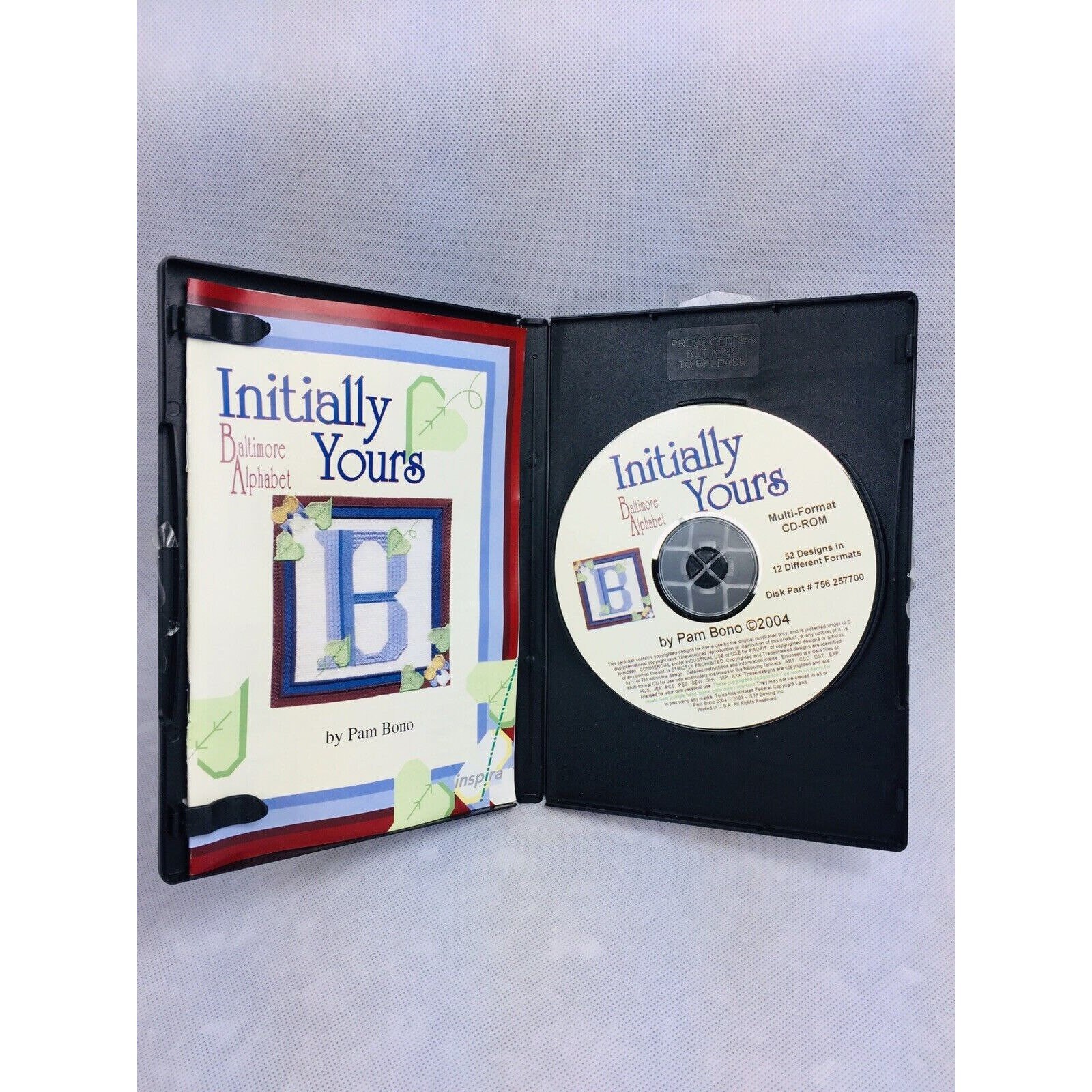 Initially Yours Baltimore Alphabet by Pam Bono 52 Embroidery Designs ...