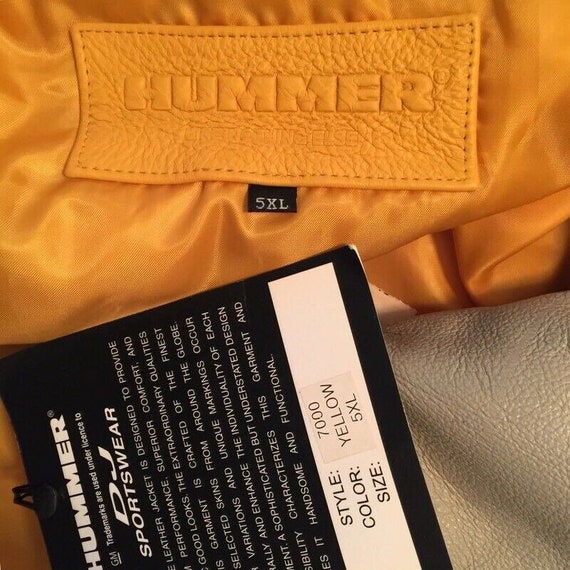 Mens Hummer Leather Vintage Trucker Jacket 5XL Leathe… - Gem