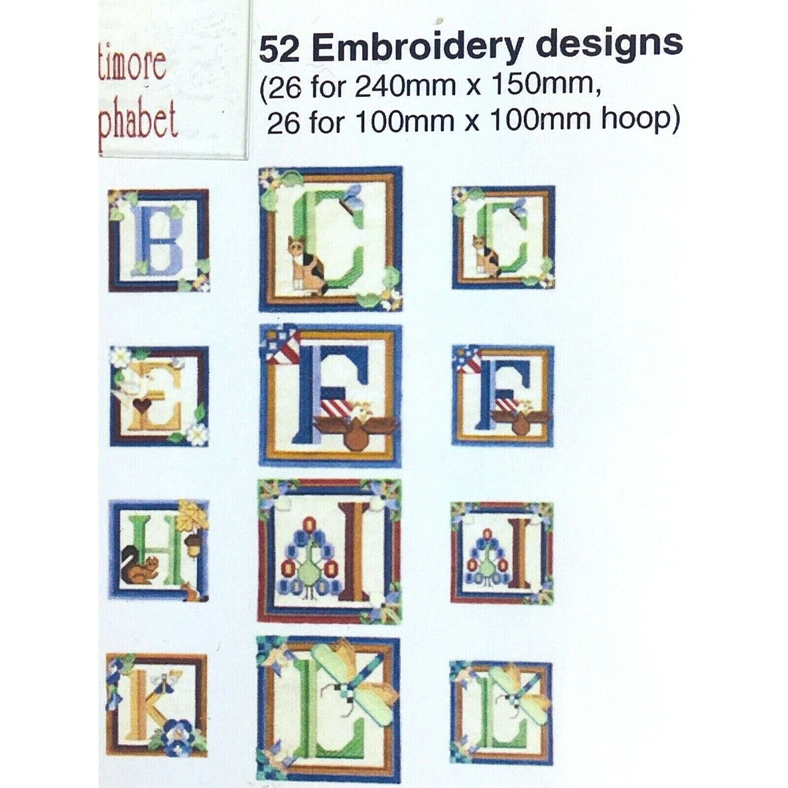 Initially Yours Baltimore Alphabet by Pam Bono 52 Embroidery - Etsy