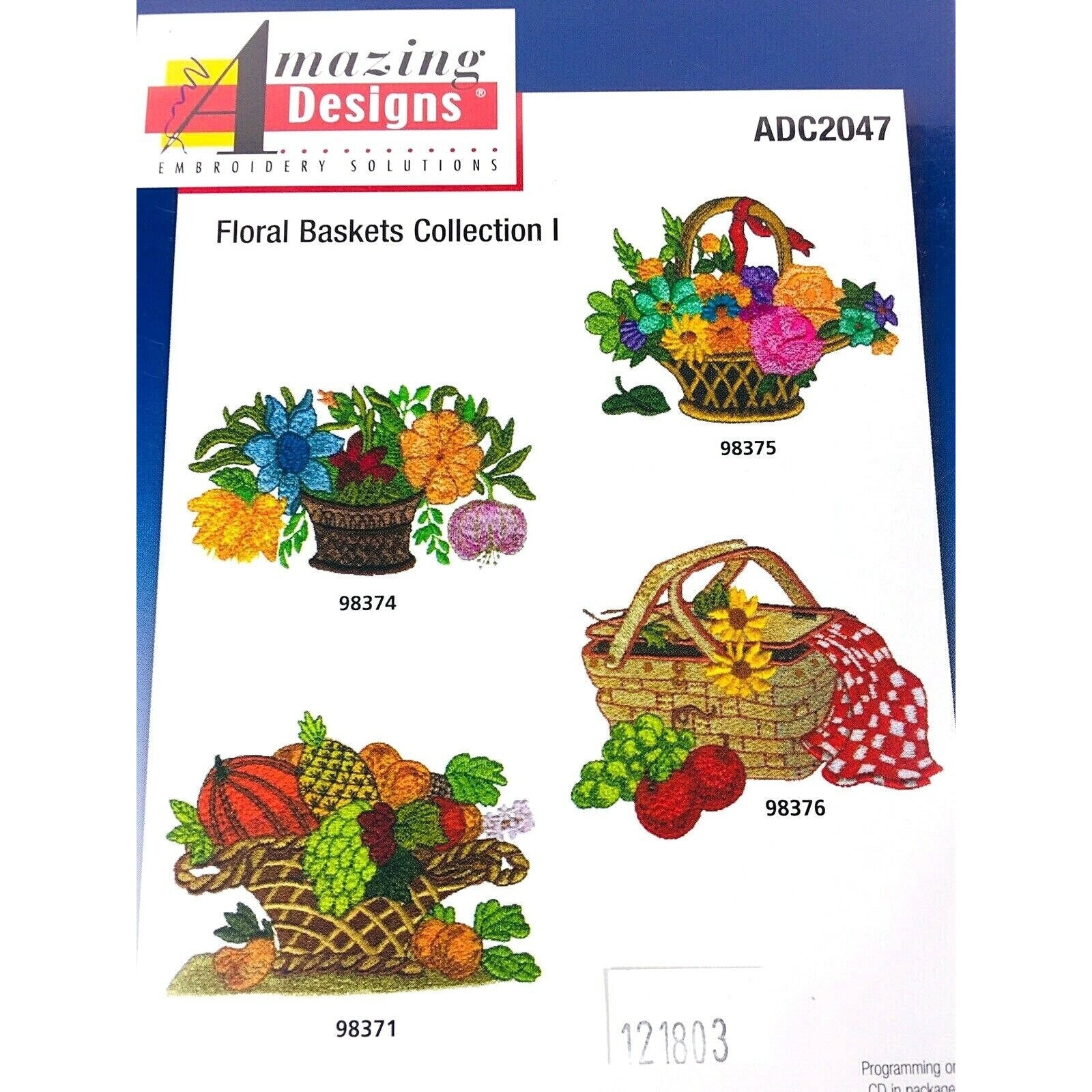 Amazing Designs Embroidery Software Floral Basket Collection 10 Designs ...