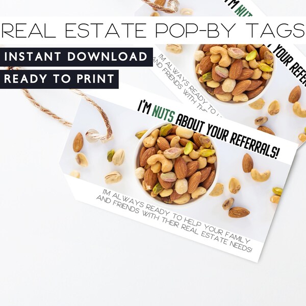 Nuts Thank You Tag - Etsy