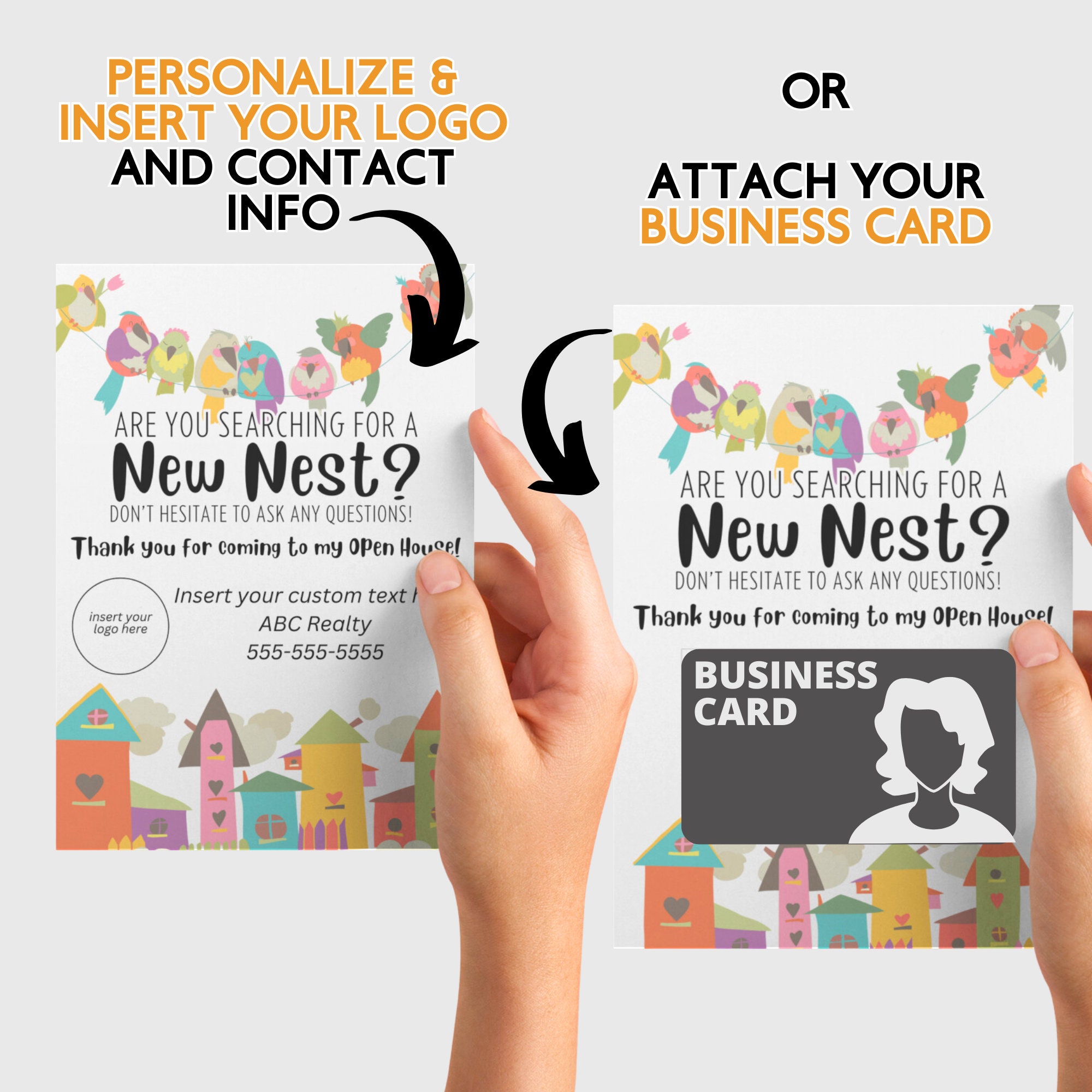 Customizable Open House Goodies Tag for Real Estate | Realtor Open ...