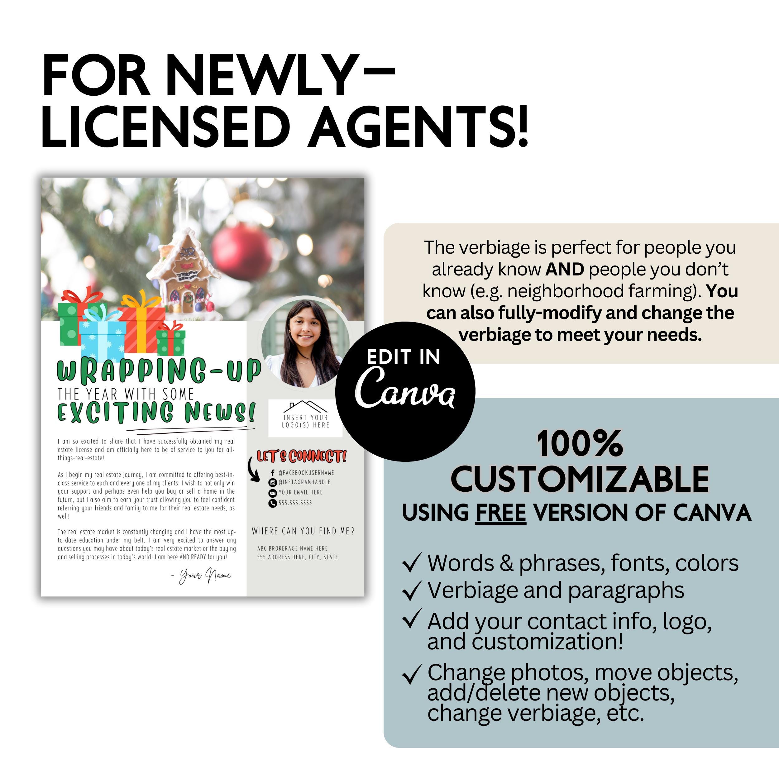 Customizable NEW AGENT Flyer Newsletter | Real Estate Agent ...