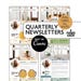Customizable QUARTERLY NEWSLETTER for Prospecting Real Estate Clients ...