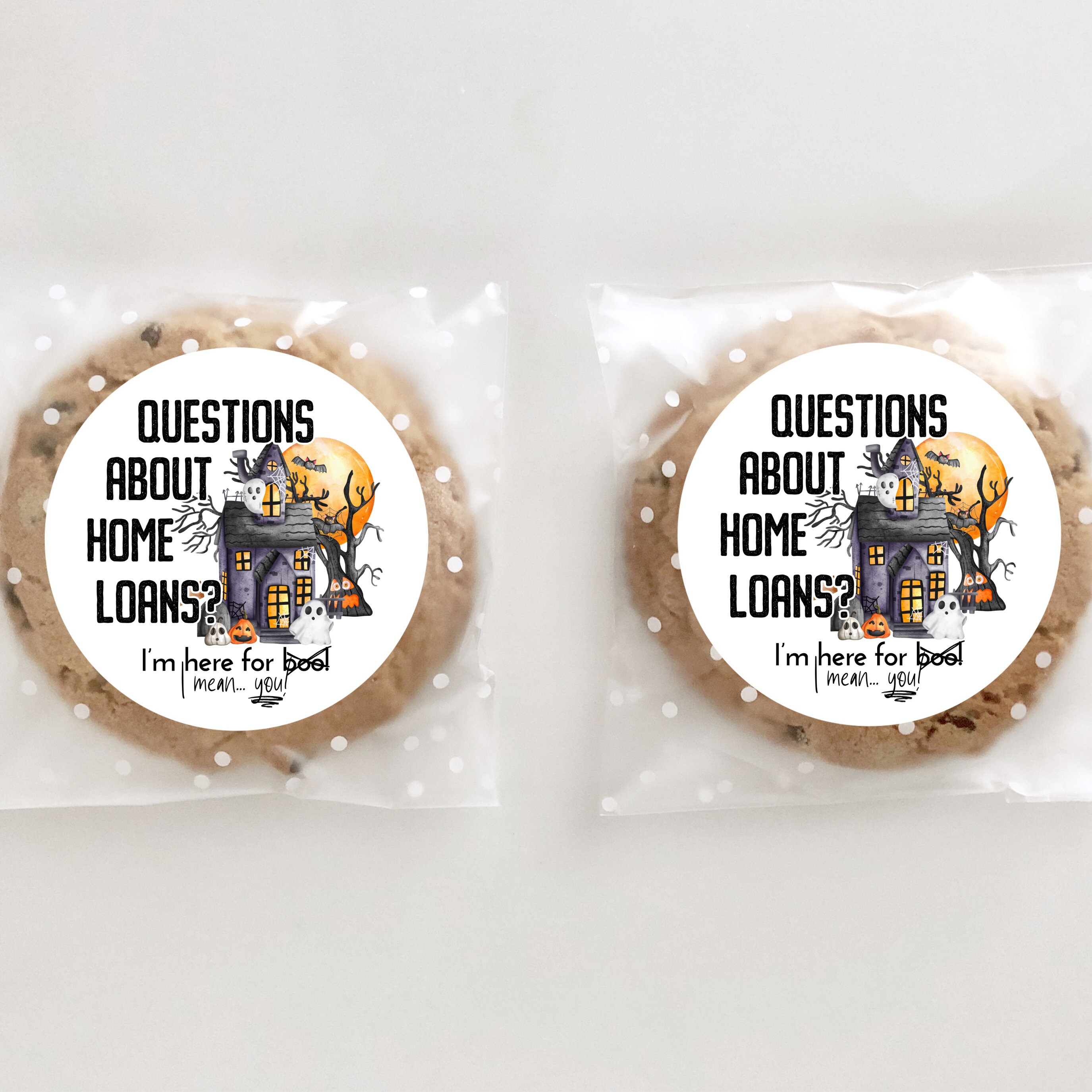 Mortgage Loan Officer Sticker, Client Halloween Gift Tag, Real Estate ...