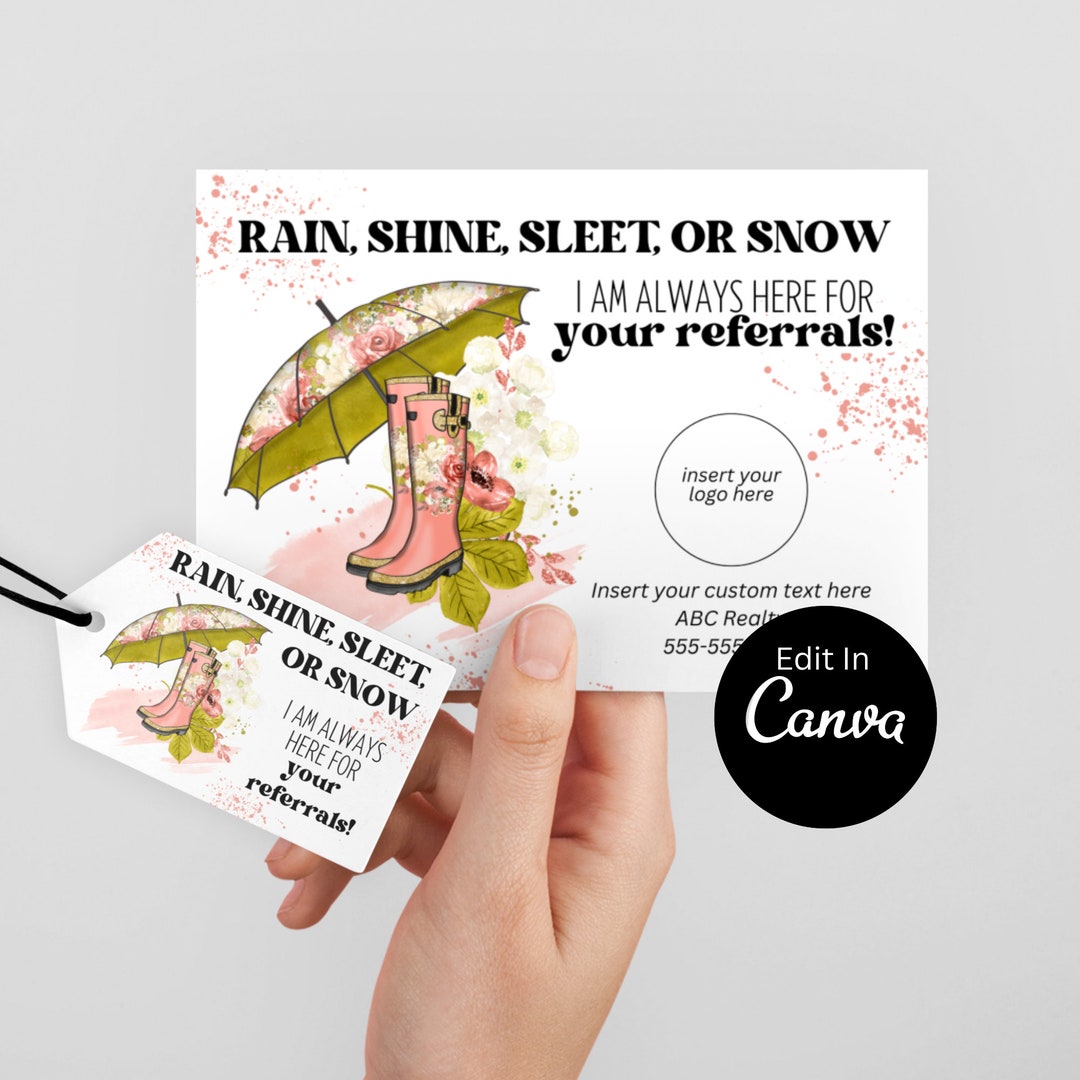 Customizable Rain Shine Sleet Pop by Tag| Download Pop by | EDITABLE ...