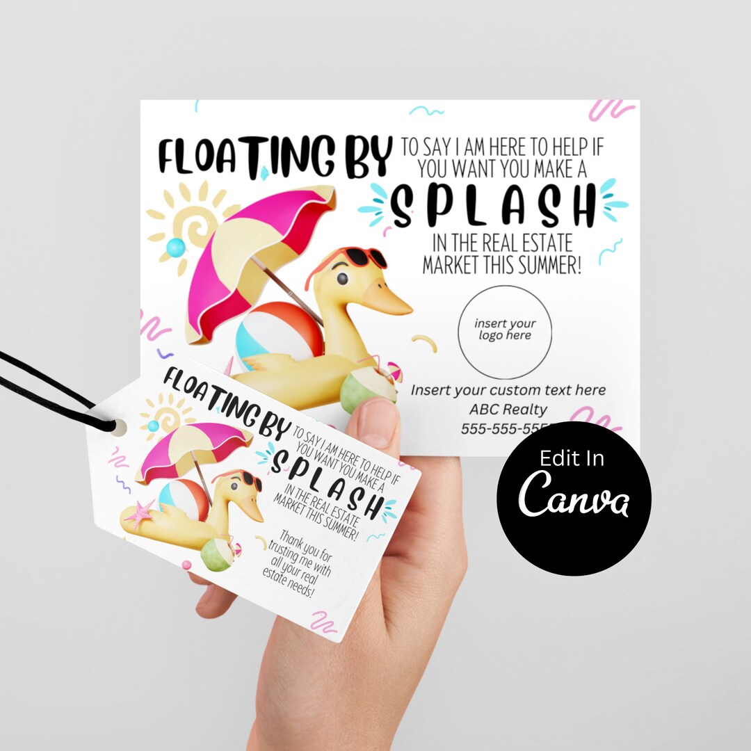 Customizable Summer Pool Float Pop by Tag Real Estate Downloadable Pop ...