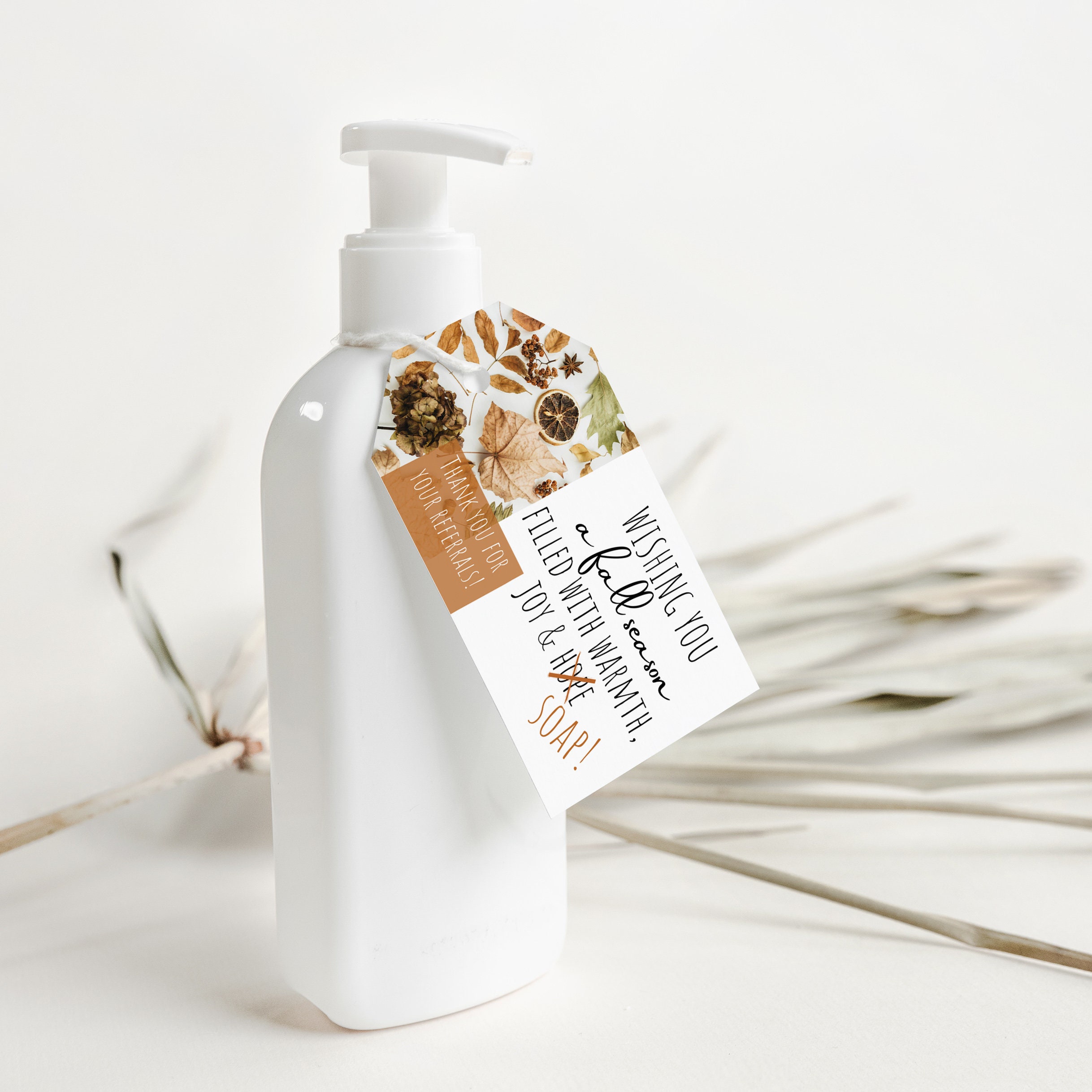 Fall Soap Pop by Tag, Warm Wishes, Autumn Pop By, Printable Pop by Tags ...