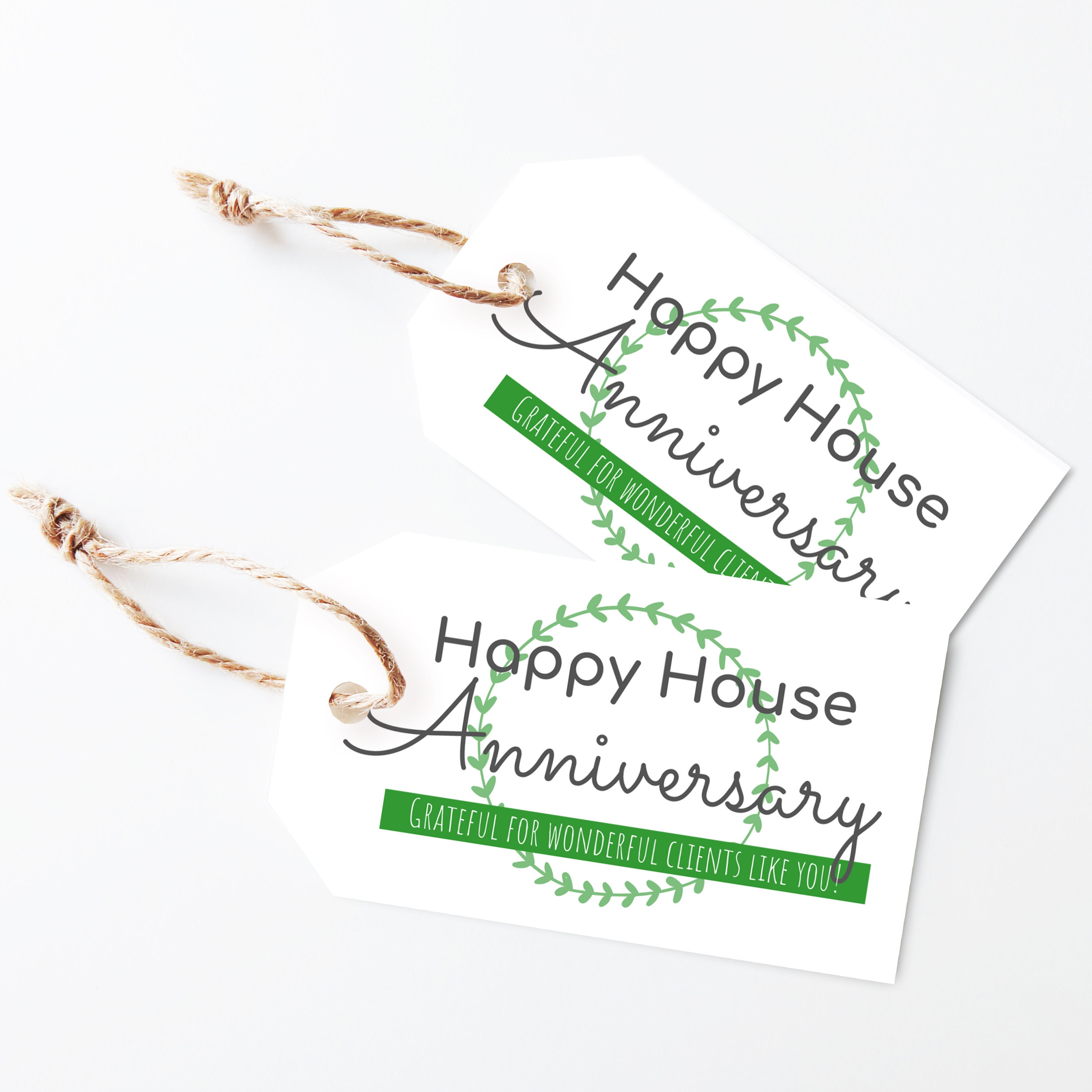 Realtor House Anniversary Gift Tag, Realtor Pop-by Tag, New Home Gift ...