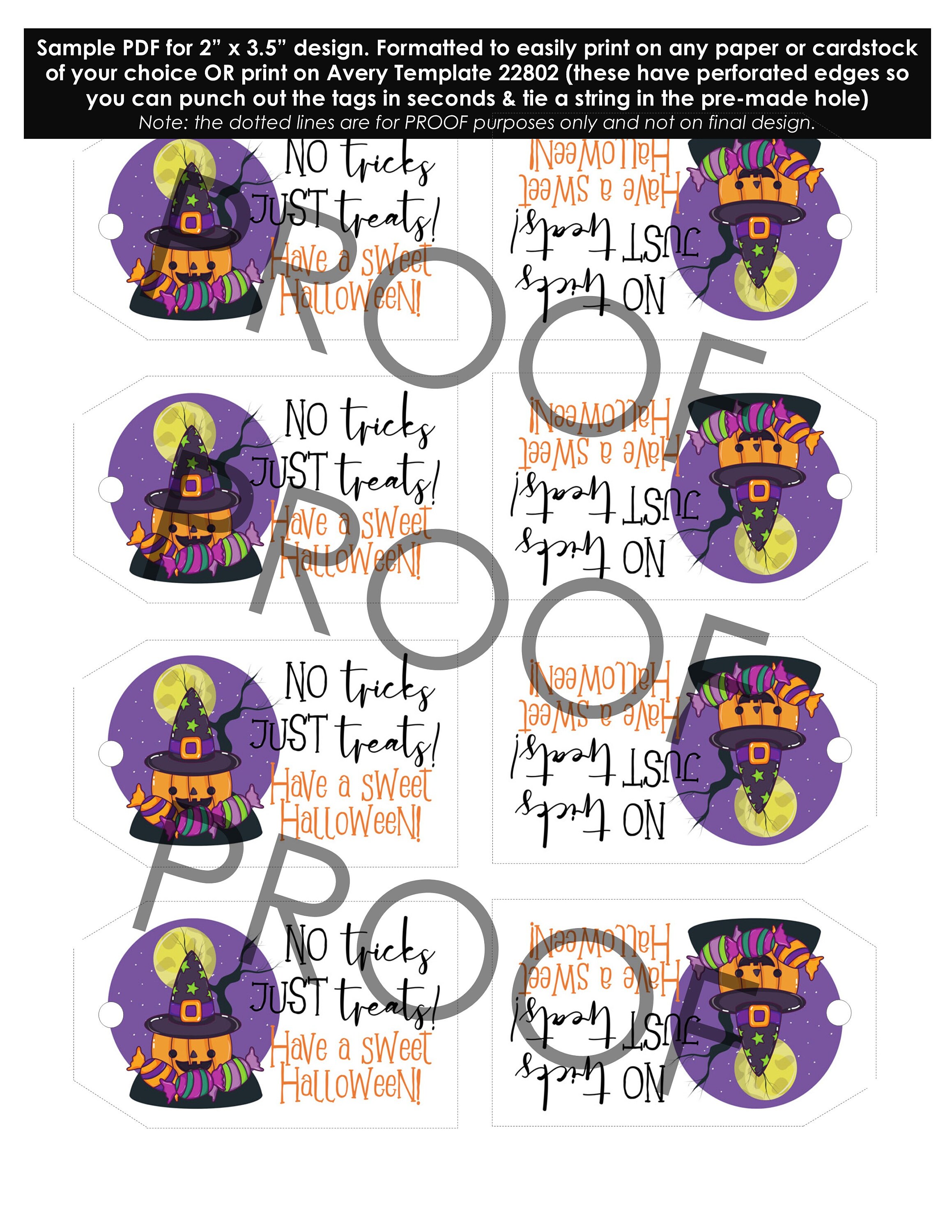 Halloween Treats Pop by Tag, Halloween Pop By, Premade Pop by Tags ...