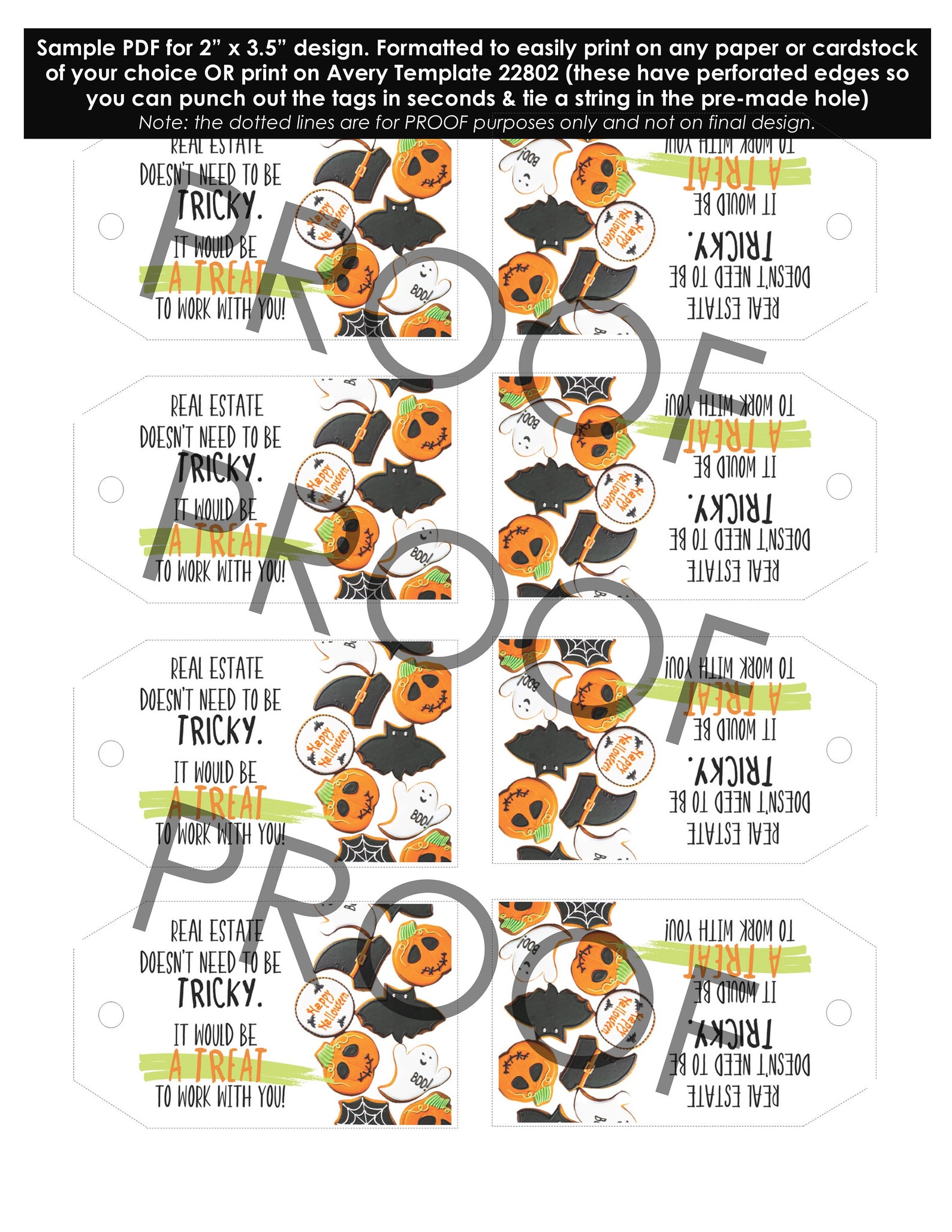 Halloween Treats Pop by Tag, Halloween Pop By, Premade Pop by Tags ...