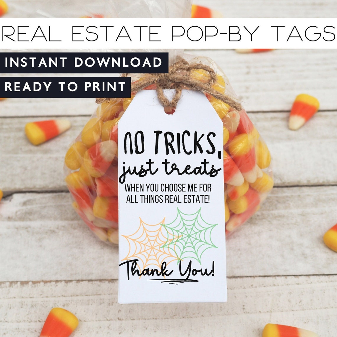 Candy Corn Pop by Tag Halloween Gift Tag Halloween Pop By - Etsy