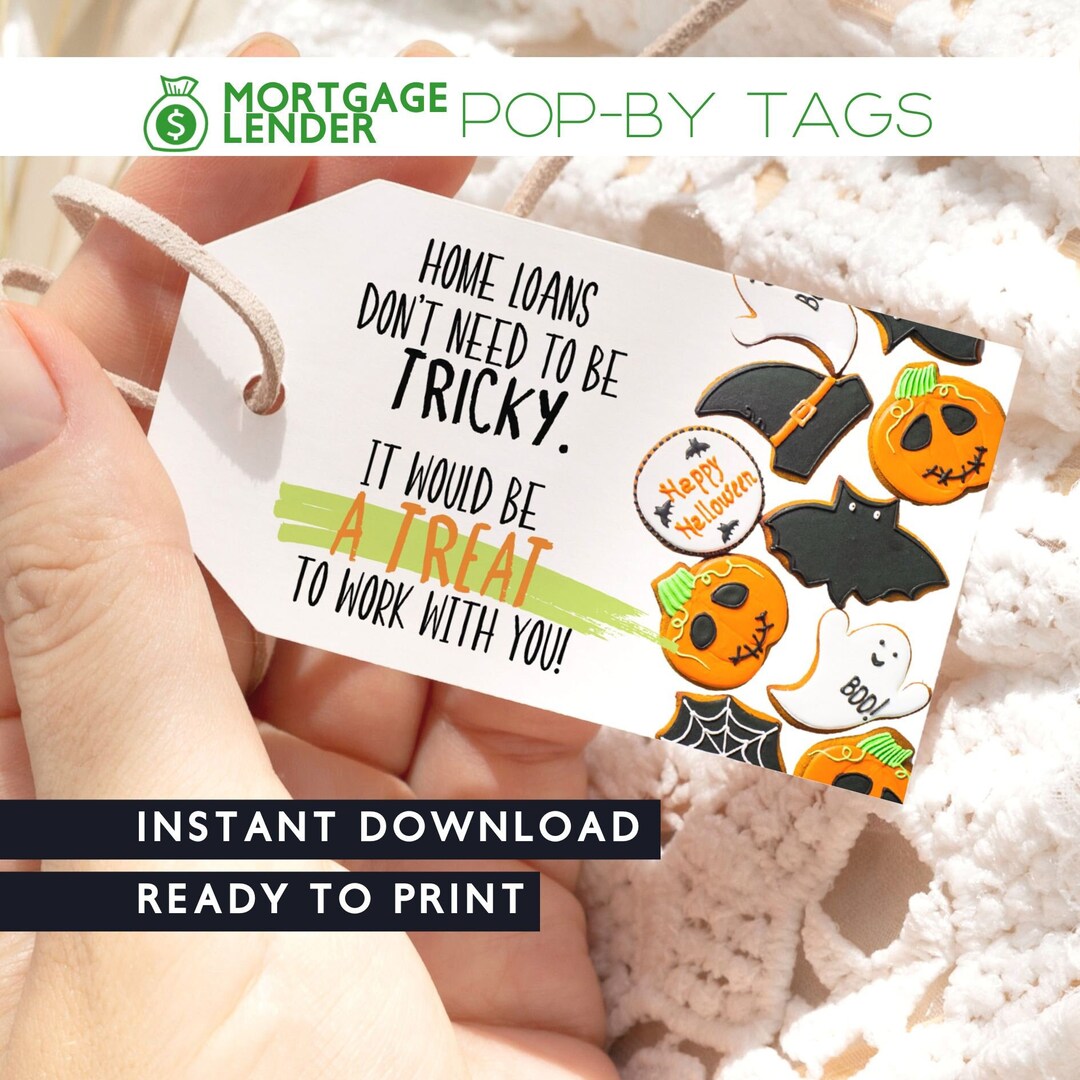 Halloween Treats Pop by Tag, Halloween Pop By, Premade Pop by Tags ...