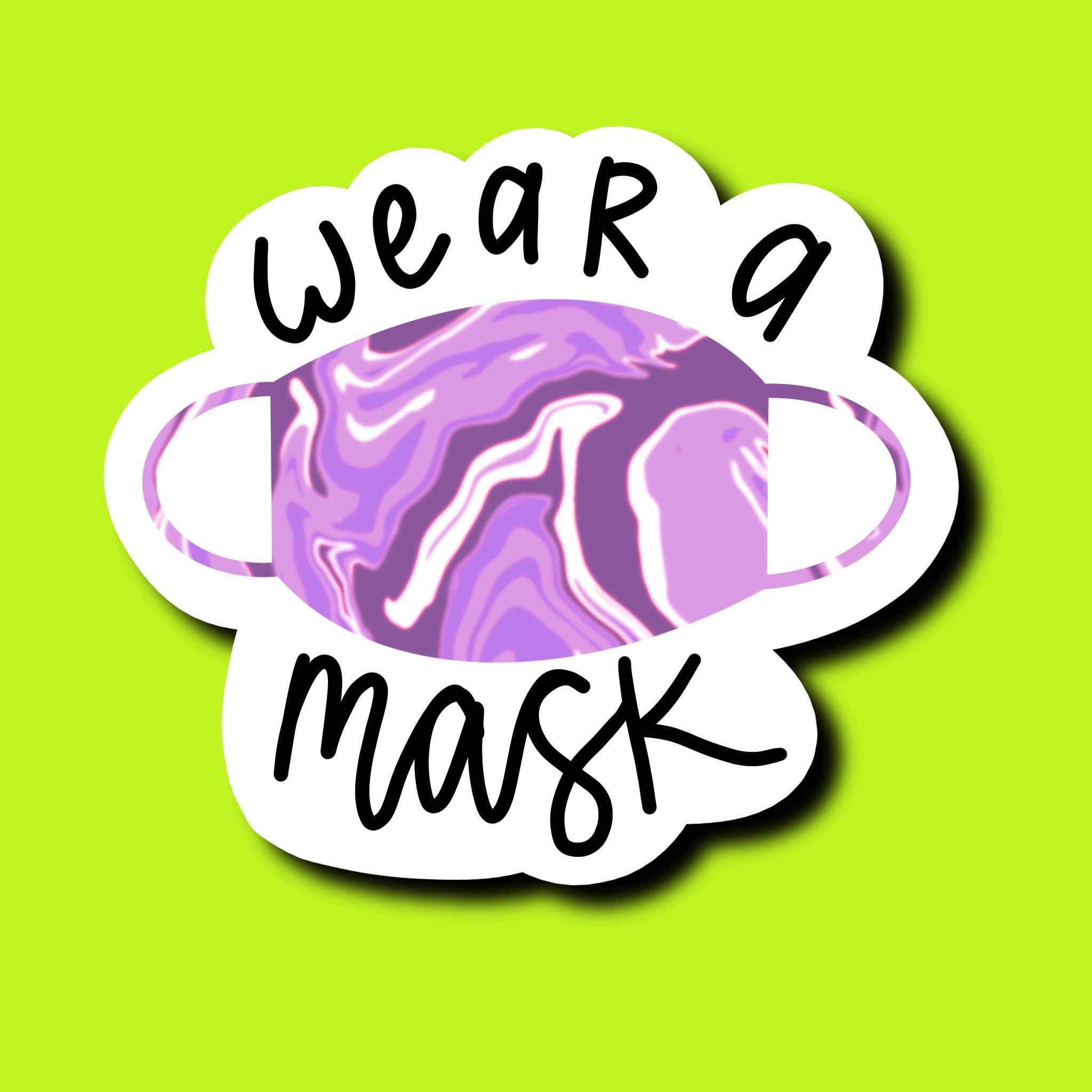 Wear A Mask Sticker PRE-ORDER - Etsy