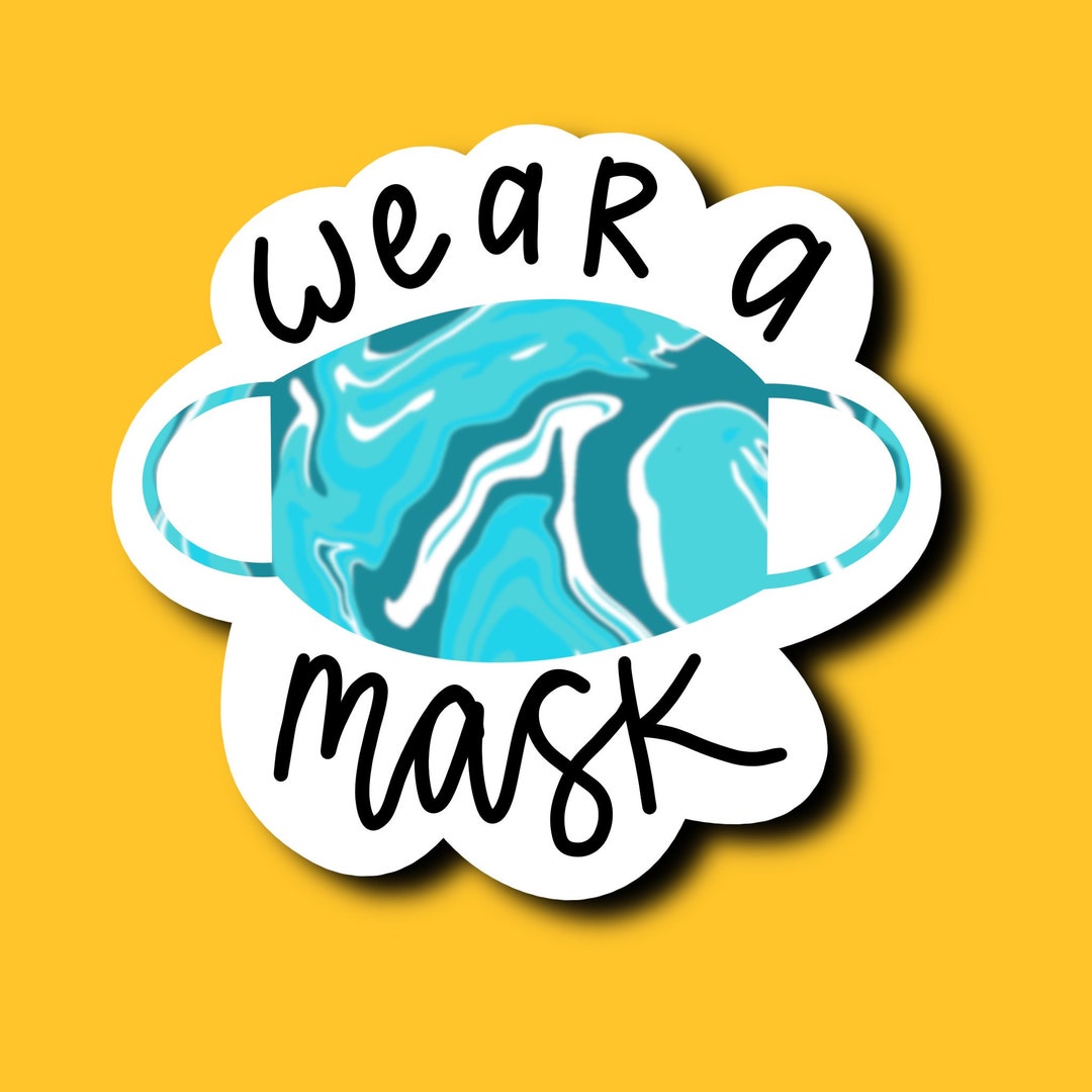 Wear A Mask Sticker PRE-ORDER - Etsy