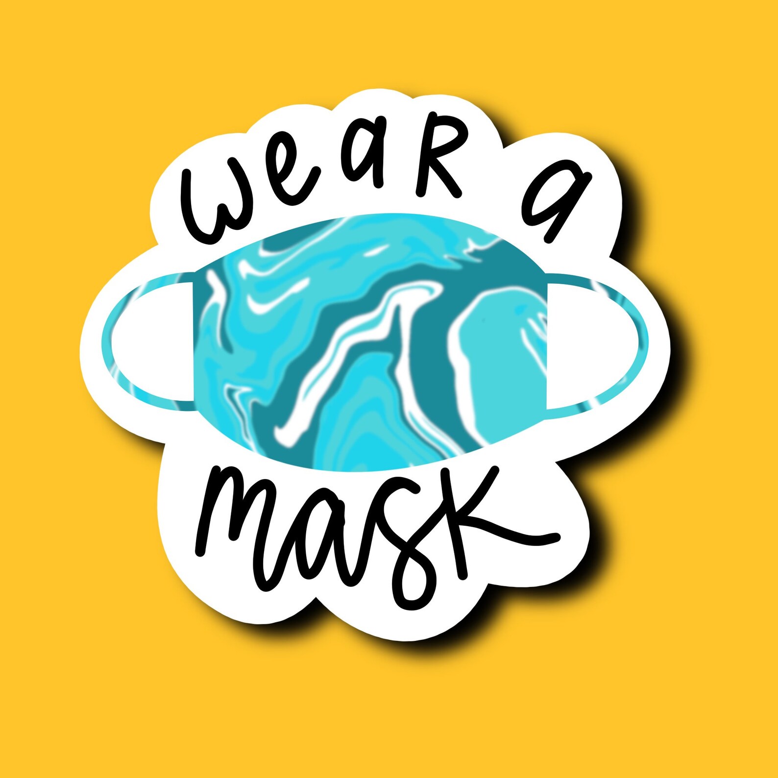 Wear A Mask Sticker PRE-ORDER | Etsy