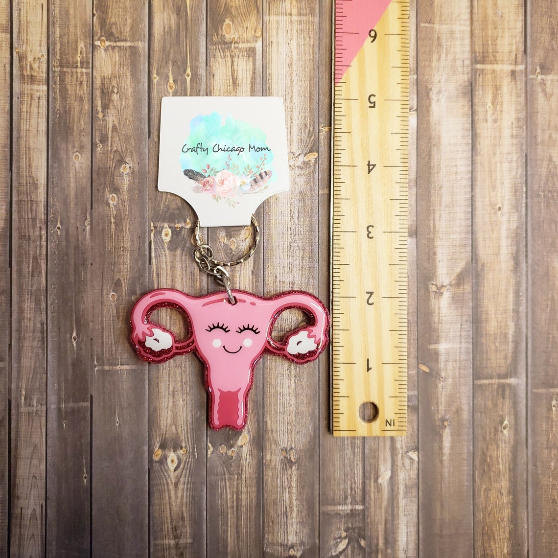 Uterus Keychain | Etsy